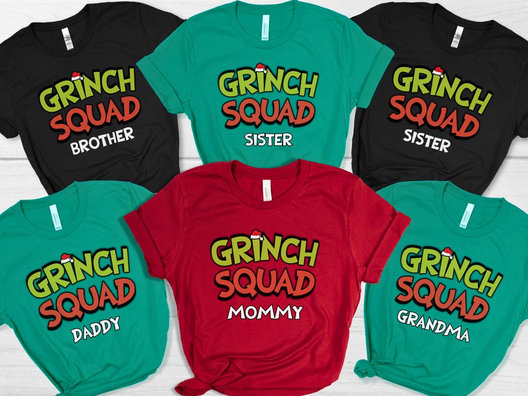 Grinch Squad Shirt Grinchmas Shirt Grinch Family Shirt Merry Grinchmas ...