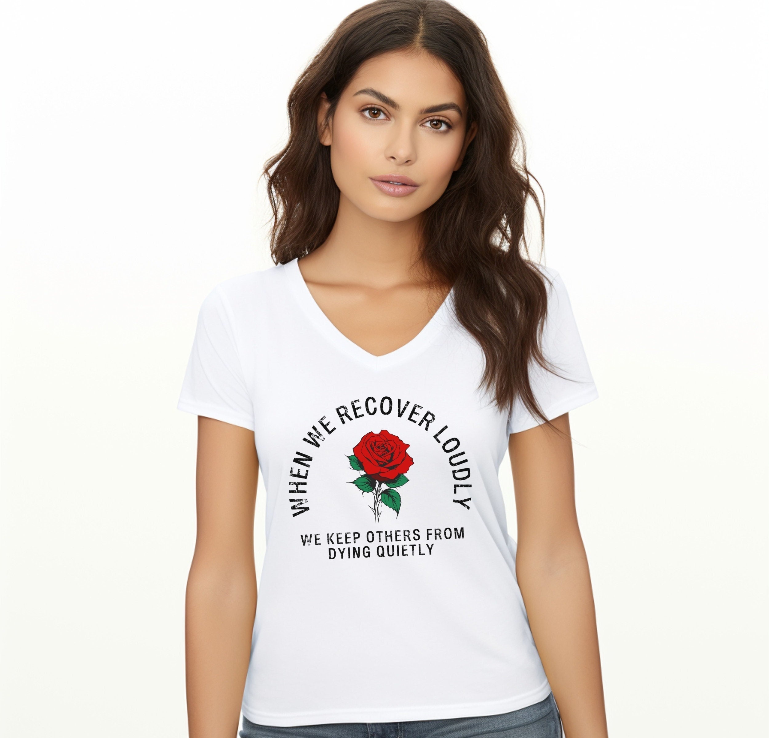 Recover Loudly Addiction Recovery Recovery Month Shirt Recover Outloud ...