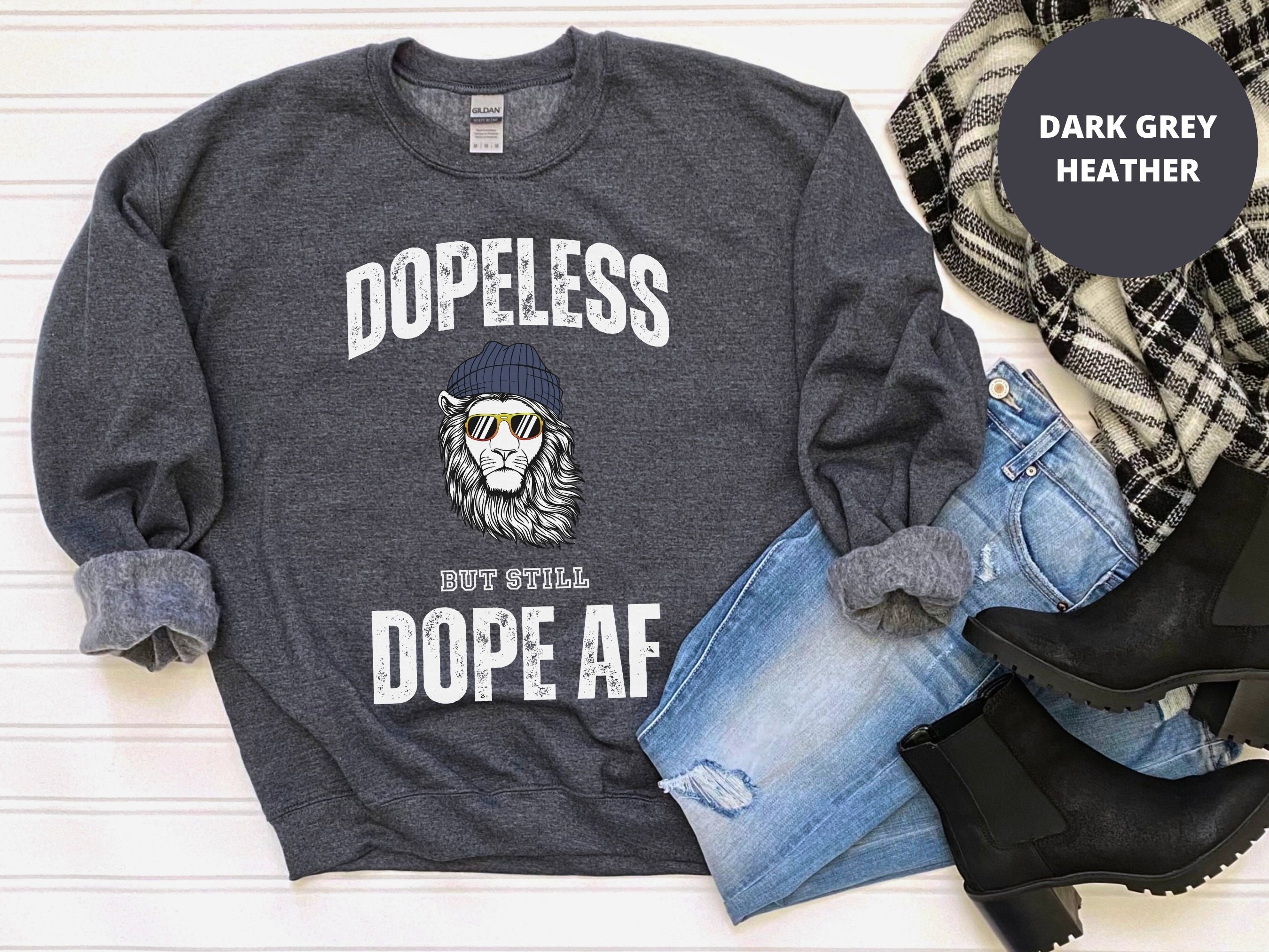 Dopeless but Still Dope AF Recovery Motivating Apparel Soberlife Addict ...