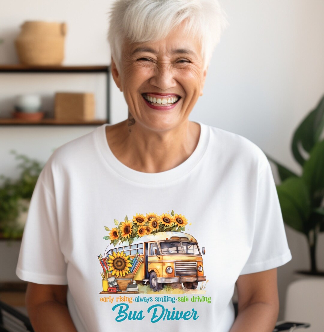 School Bus Shirt School Bus Driver Cute School Bus Tee Student Delivery ...