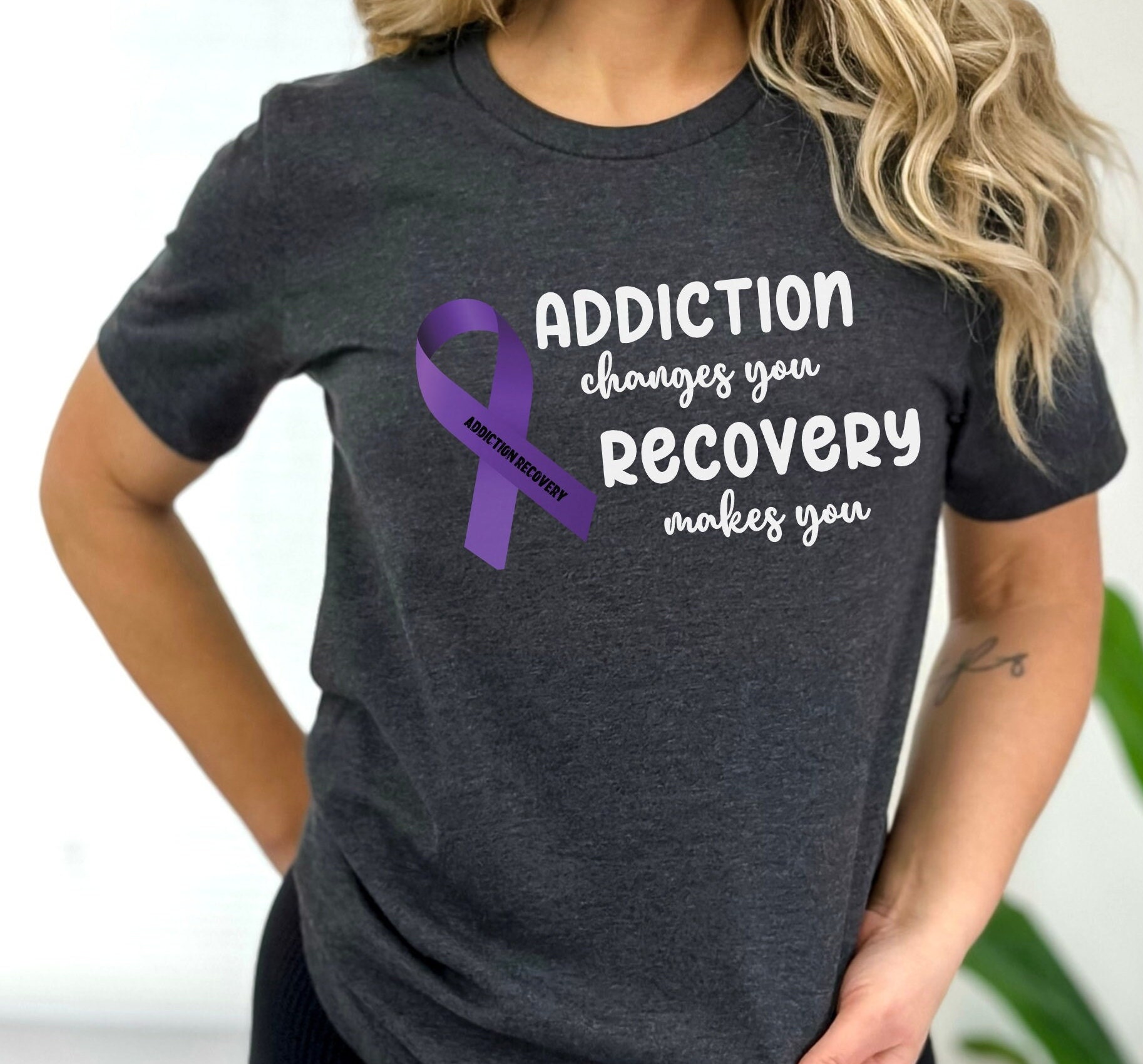 Addiction Recovery Tee Recovery Month Shirt Recover Outloud AA Alcoholic Anonymous Shirt NA ...