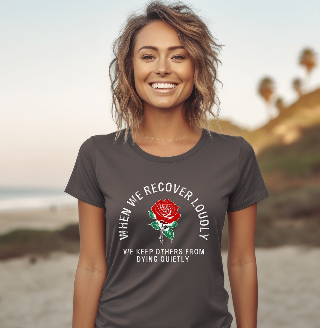 Recover Loudly We Do Recovery Shirt Addiction Counselor Tee - Etsy