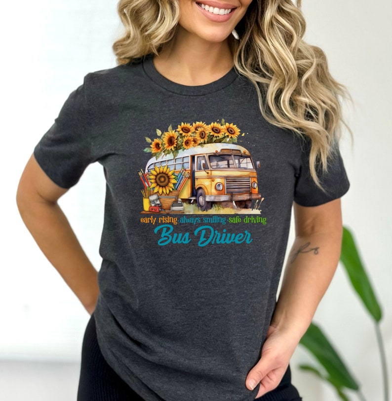 School Bus Shirt School Bus Driver Cute School Bus Tee Student Delivery ...