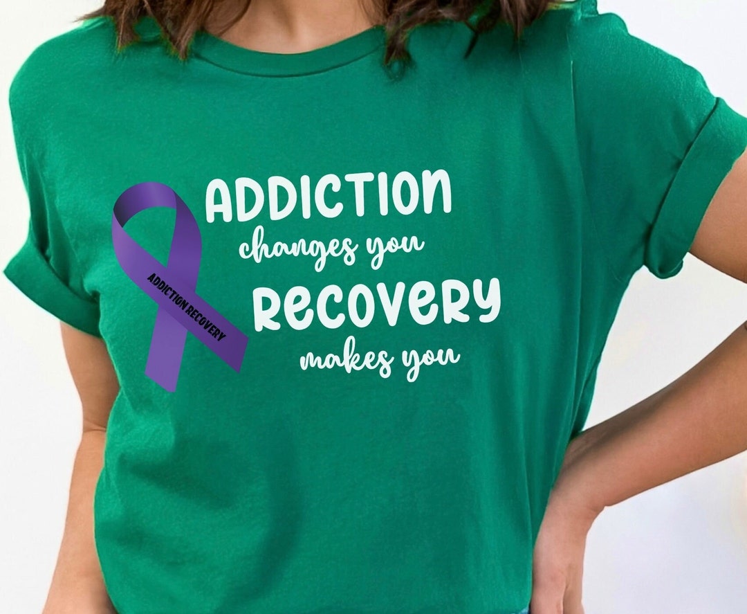 Addiction Recovery Tee Recovery Month Shirt Recover Outloud AA ...