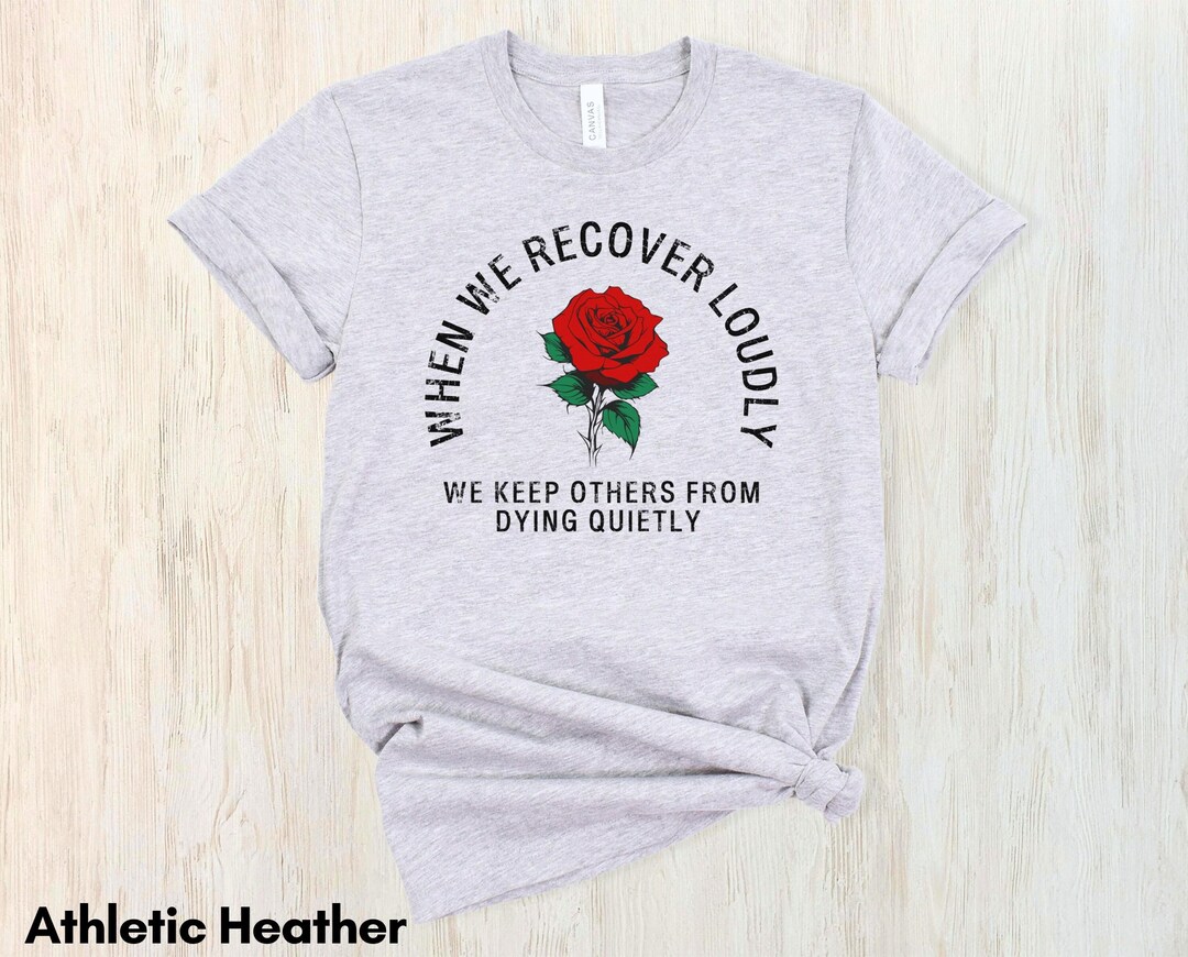 Recovery T-shirt Inspiring Sobriety CR AA NA Clothing Alcoholics ...