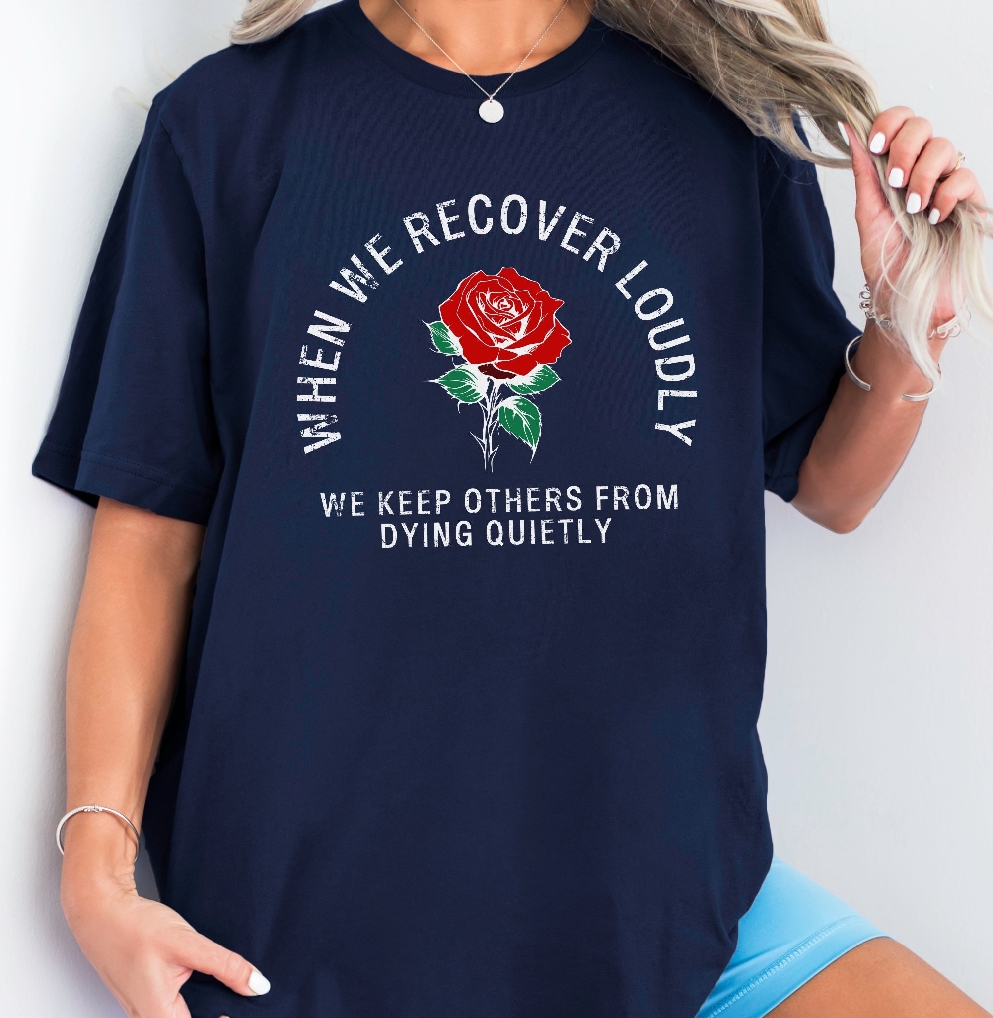 Recover Loudly We Do Recovery Shirt Addiction Counselor Tee - Etsy