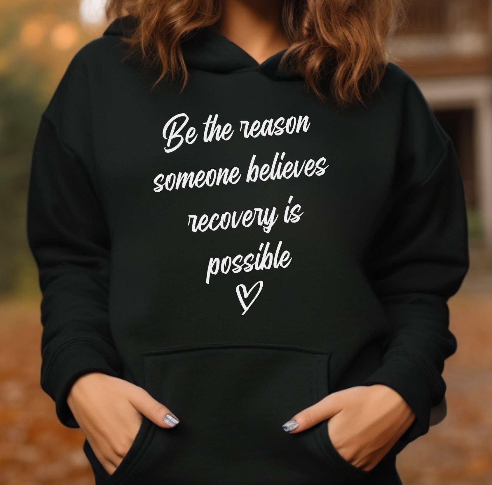 Recovery Motivating Hoodie Recovery Clothes Inspiring Sobriety ...