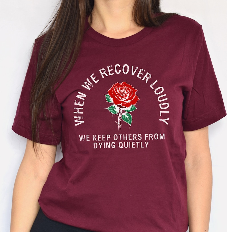 Recover Loudly We Do Recovery Shirt Addiction Counselor Tee - Etsy