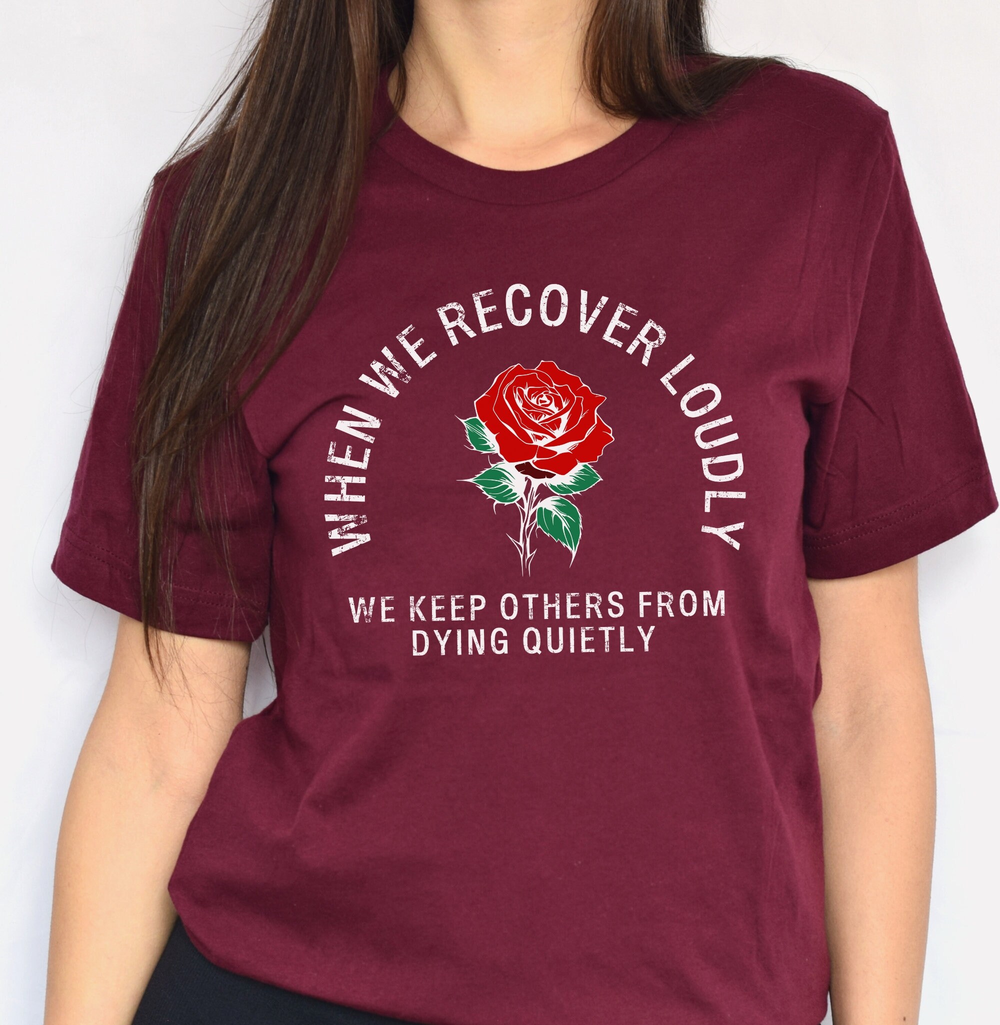 Recover Loudly We Do Recovery Shirt Addiction Counselor Tee - Etsy