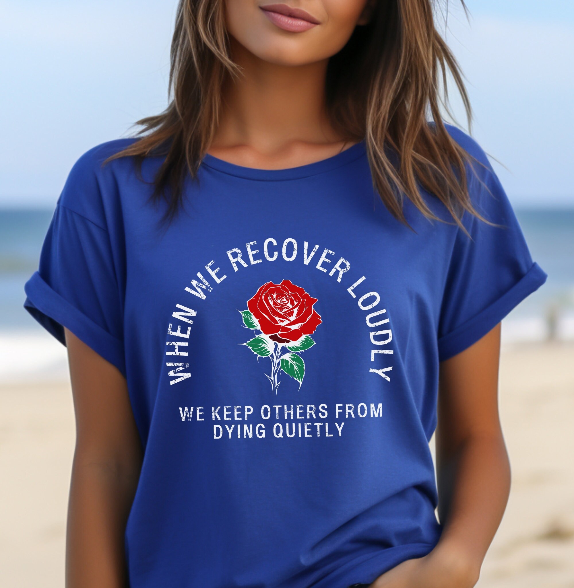 Recover Loudly We Do Recovery Shirt Addiction Counselor Tee - Etsy