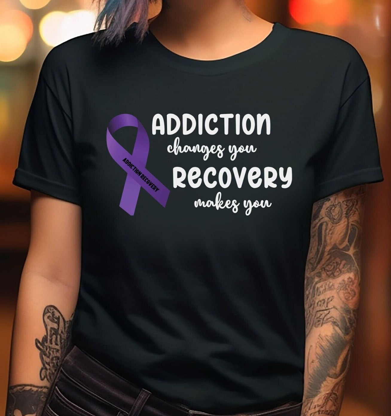 Addiction Recovery Tee Recovery Month Shirt Recover Outloud AA ...