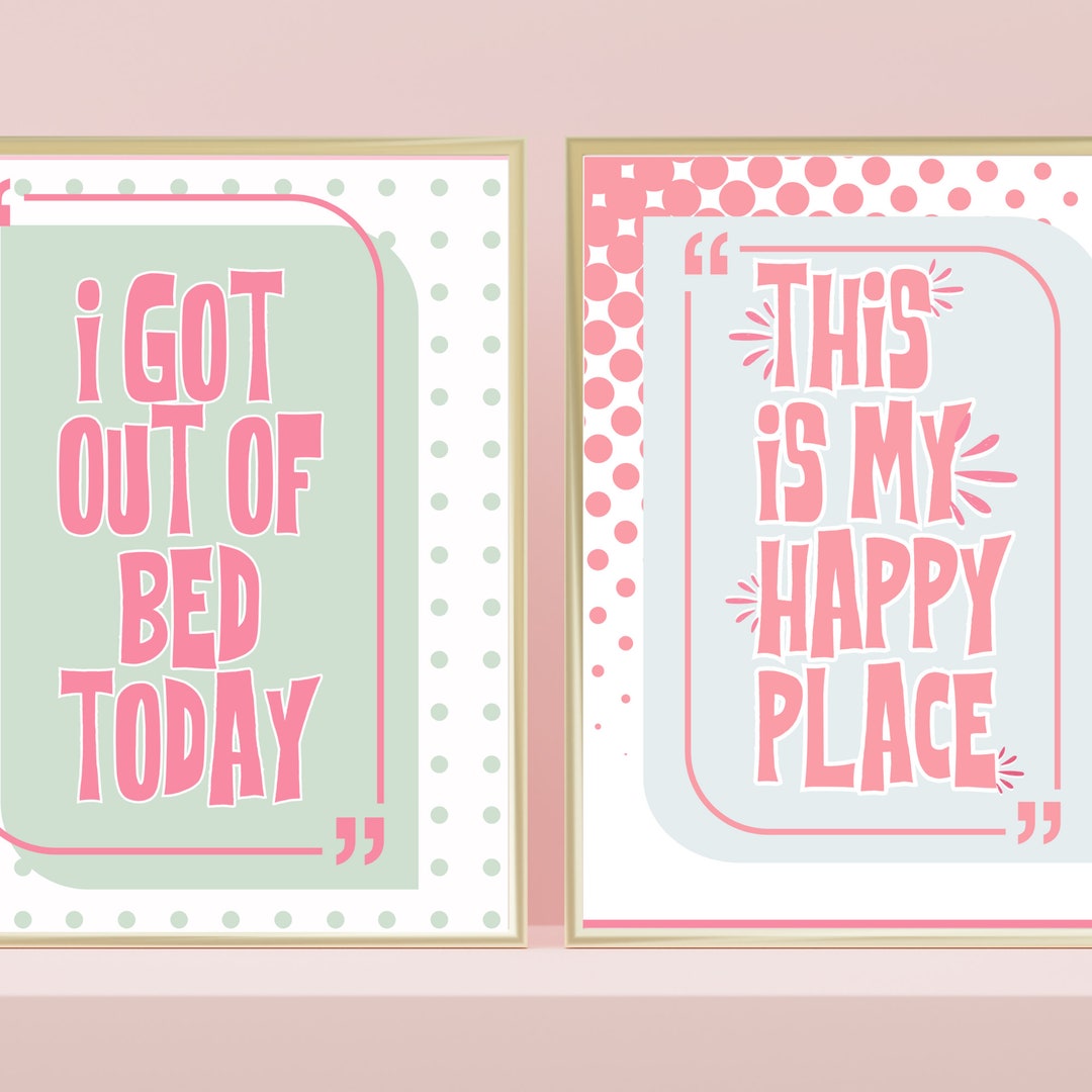 I Got Out of Bed Art for Walls - Etsy