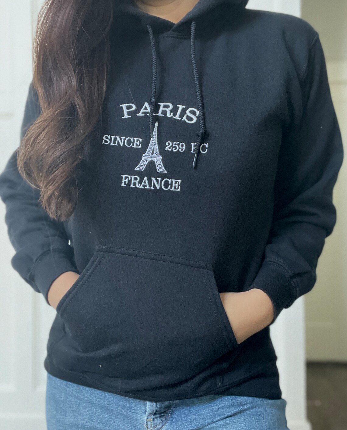 Embroidered Paris Hoodie Paris France Hoodie Paris Hoodie - Etsy