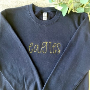 Embroidered Team Sweatshirt, Mascot Sweatshirt, Embroidered School Team ...