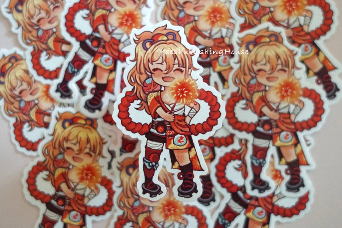 Yoimiya Sticker Genshin Impact Matte Vinyl Waterproof - Etsy
