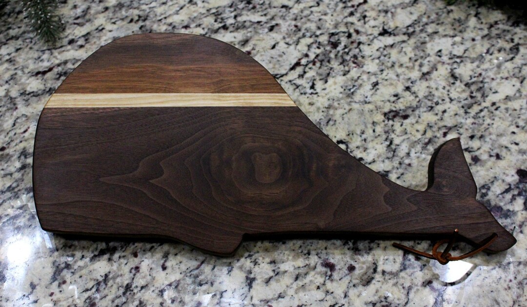 Whale Walnut Charcuterie Board Cheese Board Serving Tray Dessert Board ...