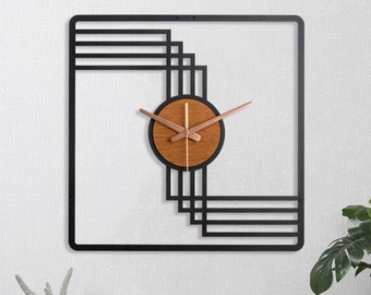 Modern Square Wall Clock - Etsy