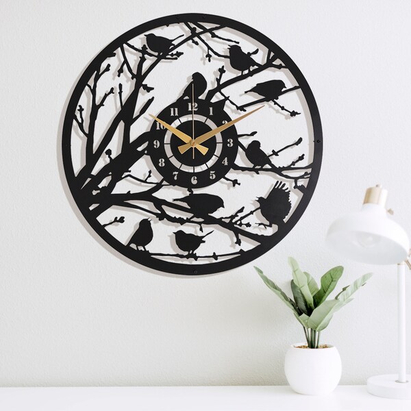 Birds Wall Clock - Etsy