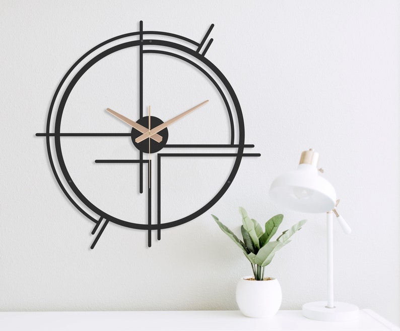 Large Wall Clock Minimalist Modern Wall Clock Wall Clock - Etsy