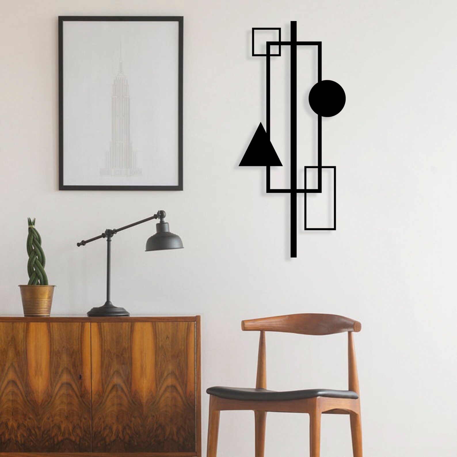 Modern Wall Decor Geometric Wall Art Abstract Wall Decor - Etsy