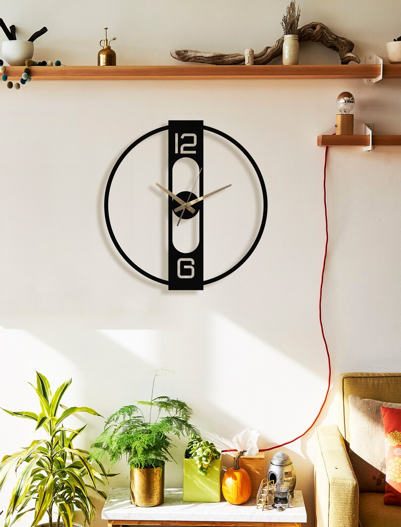 Minimalist Large Wall Clock Modern Wall Clock Clock for | Etsy
