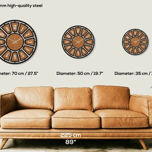 Large Wall Clock With Numbers, Wall Clock Wood, Wall Clock Unique ...