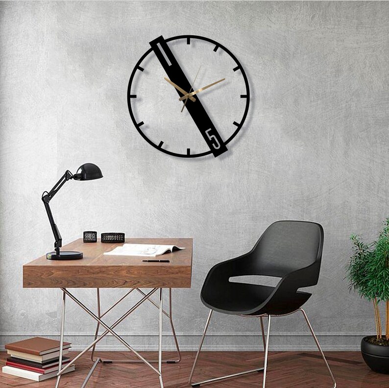 Minimalist Large Wall Clock Modern Wall Clock Nordic Wall - Etsy
