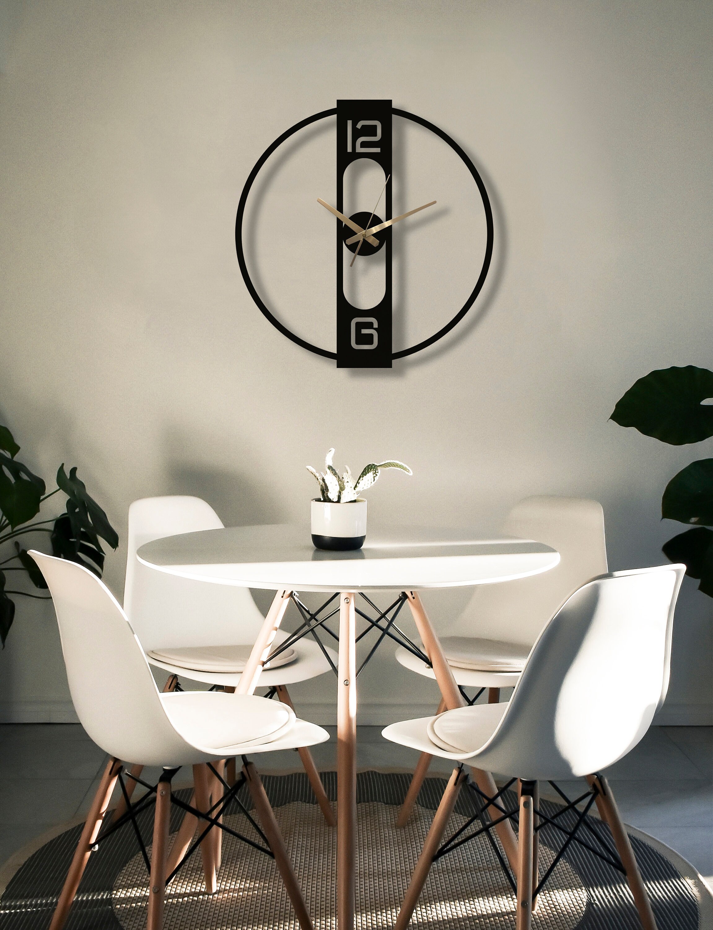 Minimalist Large Wall Clock Modern Wall Clock Clock for | Etsy