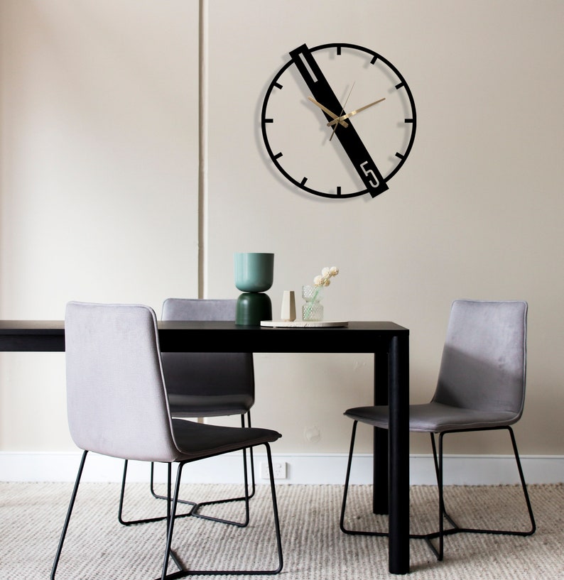 Minimalist Large Wall Clock Modern Wall Clock Nordic Wall - Etsy