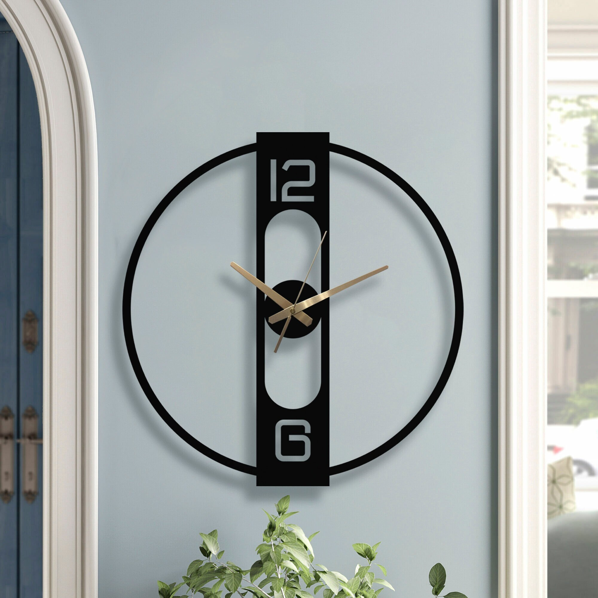 Minimalist Large Wall Clock Modern Wall Clock Clock for | Etsy