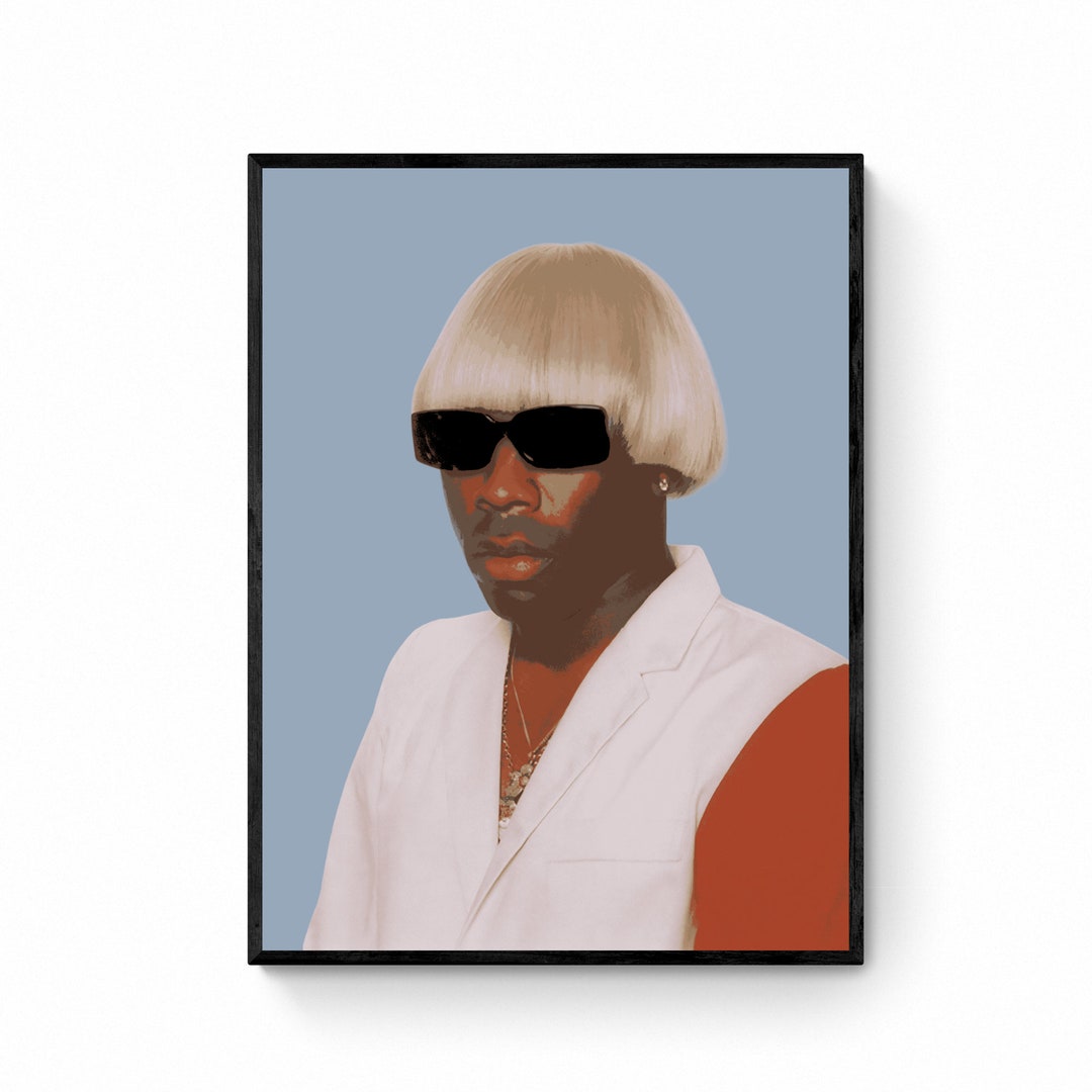 Tyler the Creator Portrait Poster framed Canvas or Print - Etsy