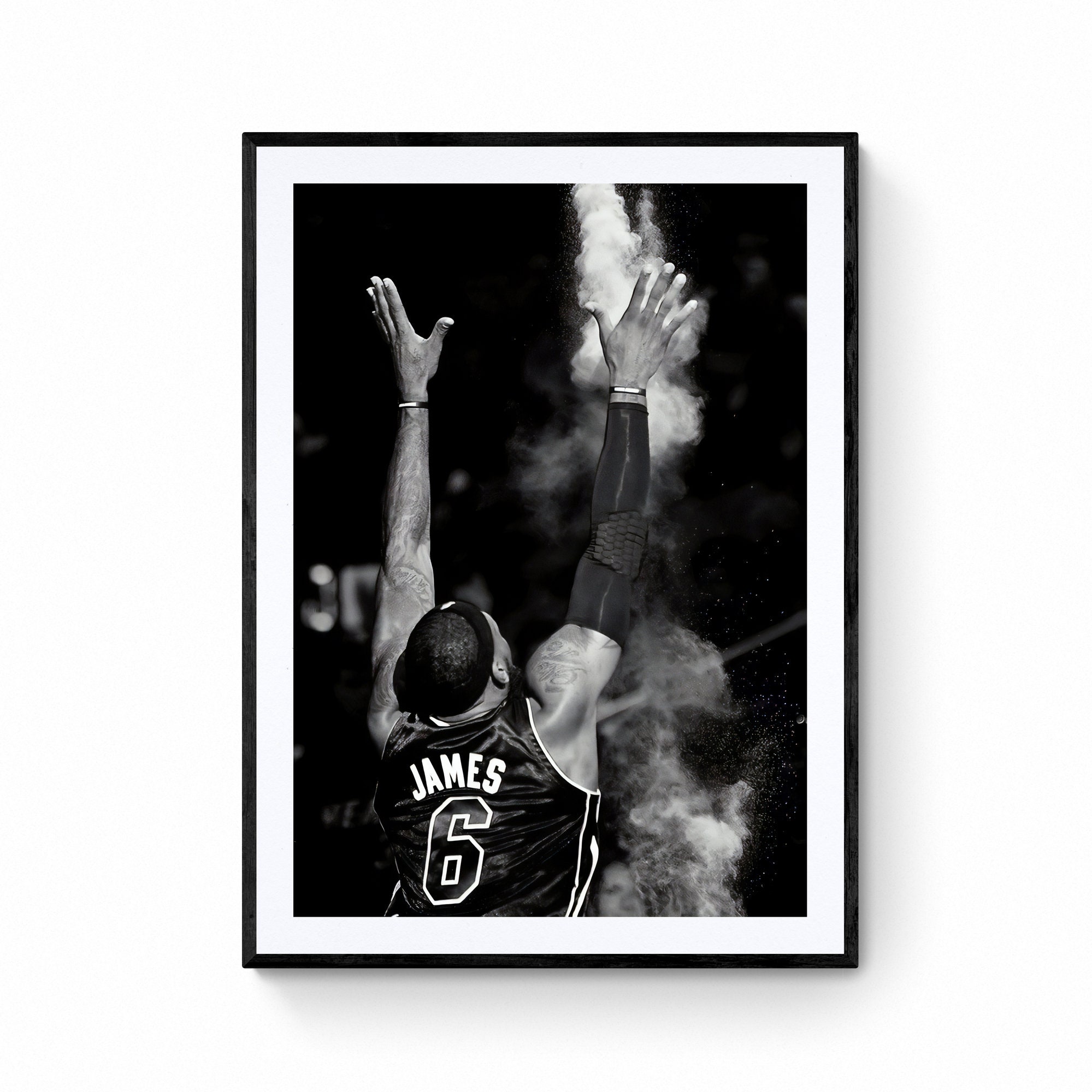 LEBRON JAMES powder Toss Poster Nba Superstar on - Etsy Australia