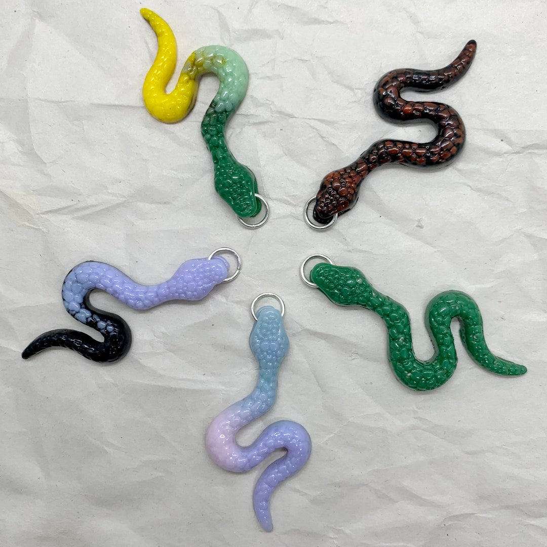 Snake Necklace NEW STYLE / Fused Glass / Glass Fusion Jewelry / Freeze ...
