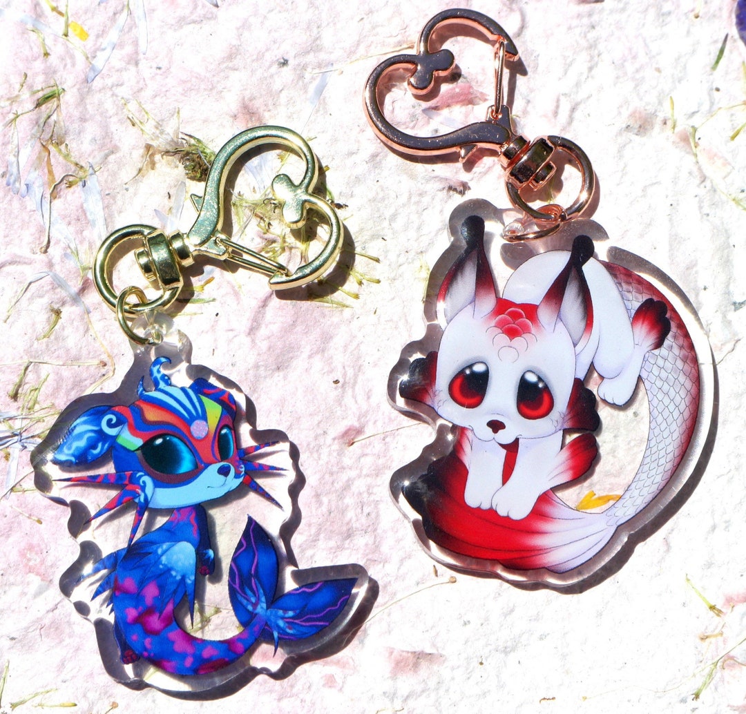 Acrylic Keychains LPS Mermaids ryuku, Atlas 2 50.8mm - Etsy Australia