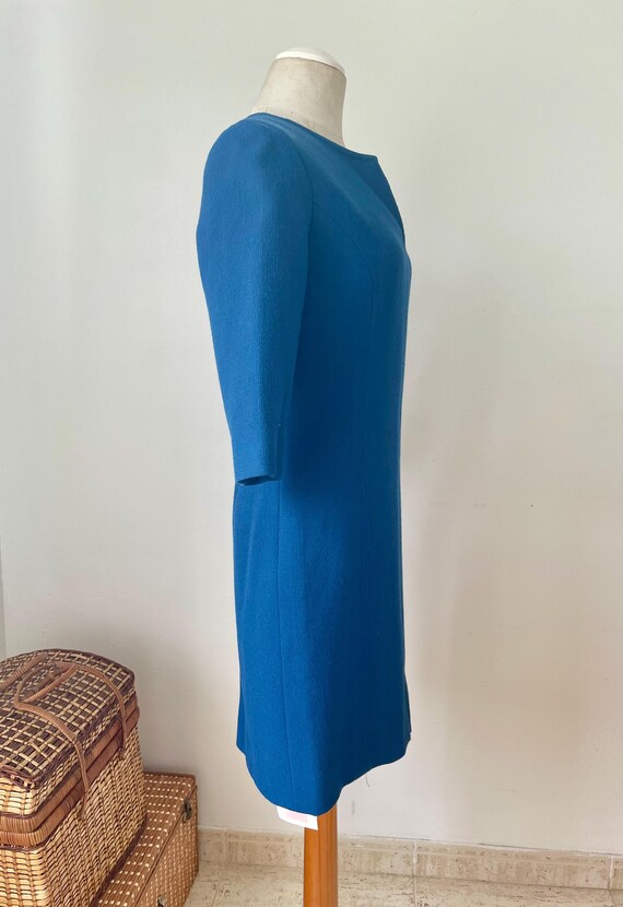 Incredible custom made blue dress form 90's in size S - Gem