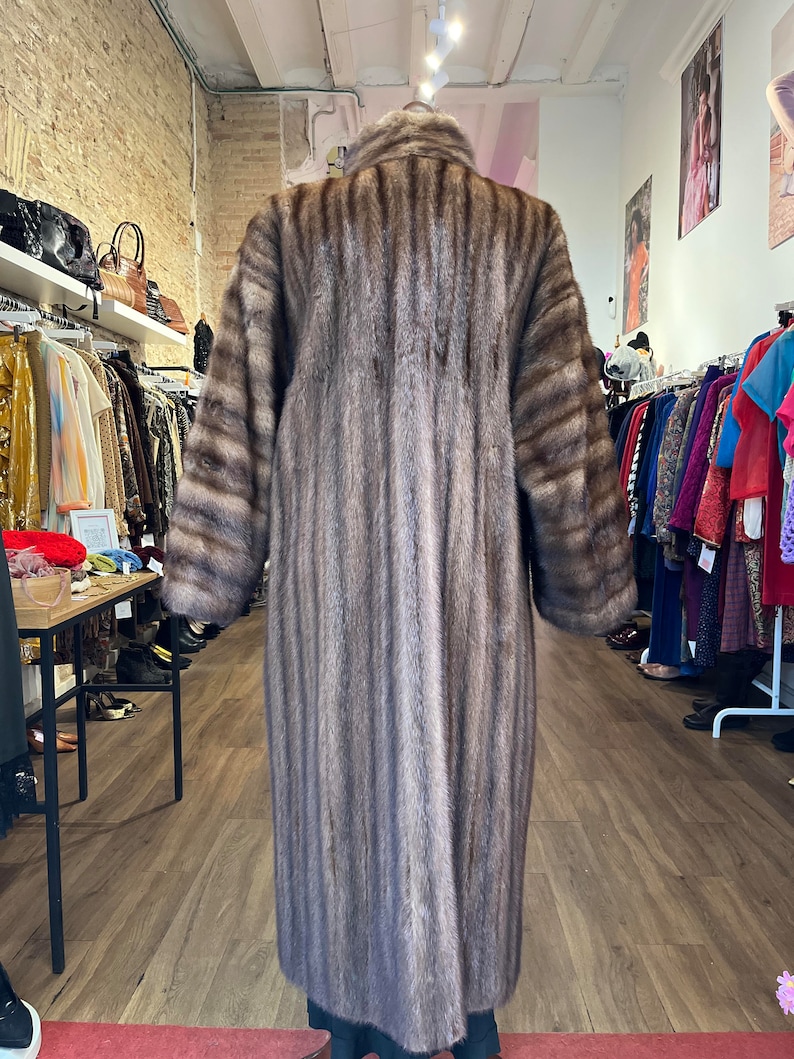 1990s Long Mink Vintage Fur Coat, Preloved and in Great Condition, Made ...