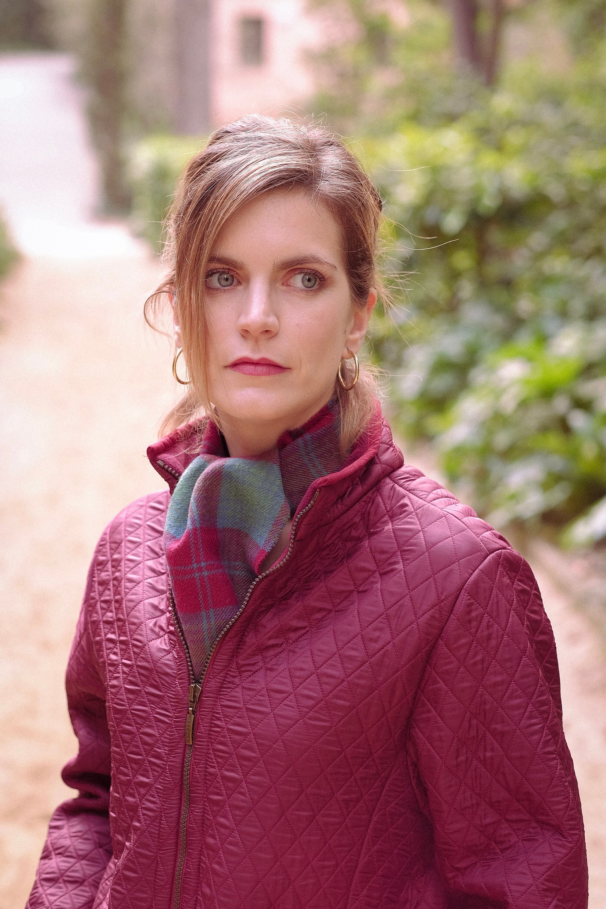 90's Quilted Barbour Parka in Maroon, Windbreaker & Waterproof ...