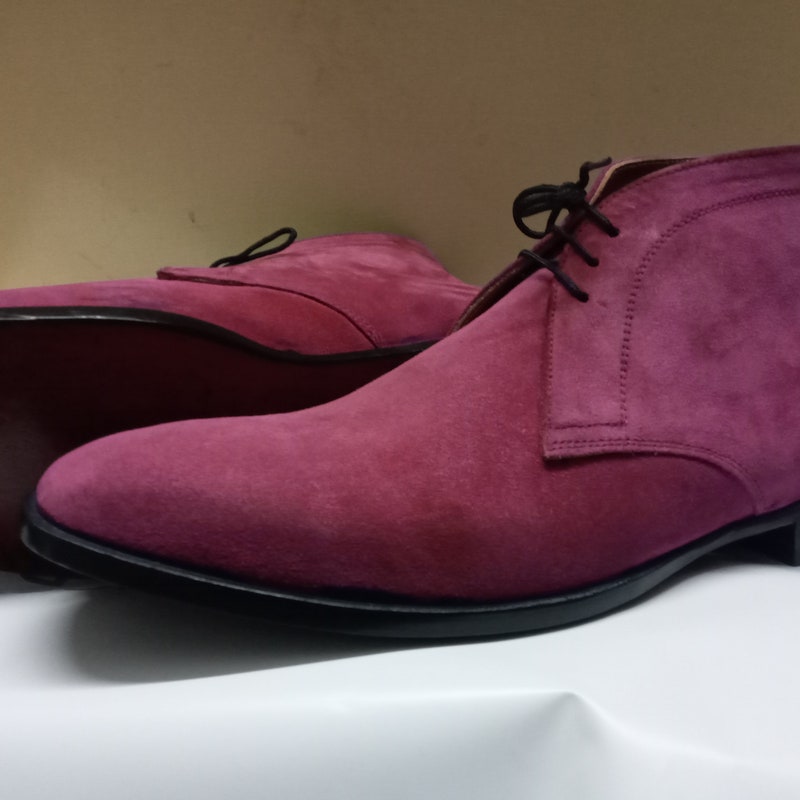 Red Chukka Boots - Etsy