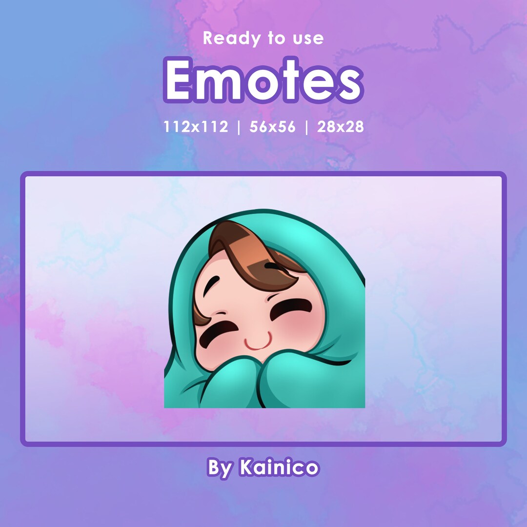 Brunette Boy Comfy Emote - Etsy