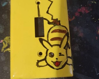 Pokemon Light Switch Cover Plate Pikachu - Etsy
