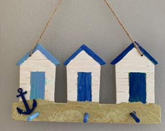 Beach Hut Key Holder - Etsy