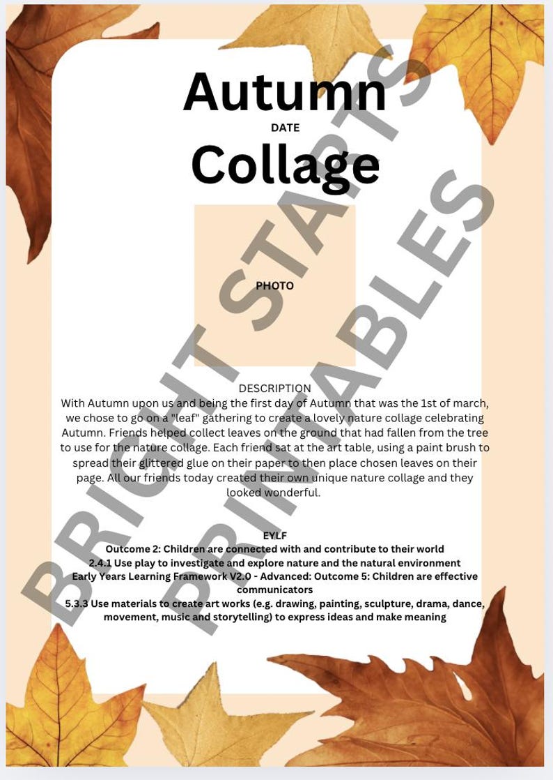 Editable Art Blurb Templates for Preschool Teachers | Canva Template ...