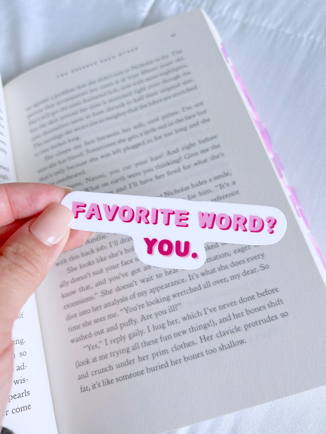 Love and Other Words Inspired Sticker | “favorite Word? You.” - Etsy