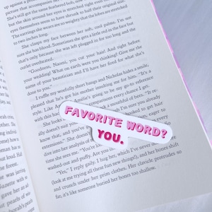 Love and Other Words Inspired Sticker | “favorite Word? You.” - Etsy
