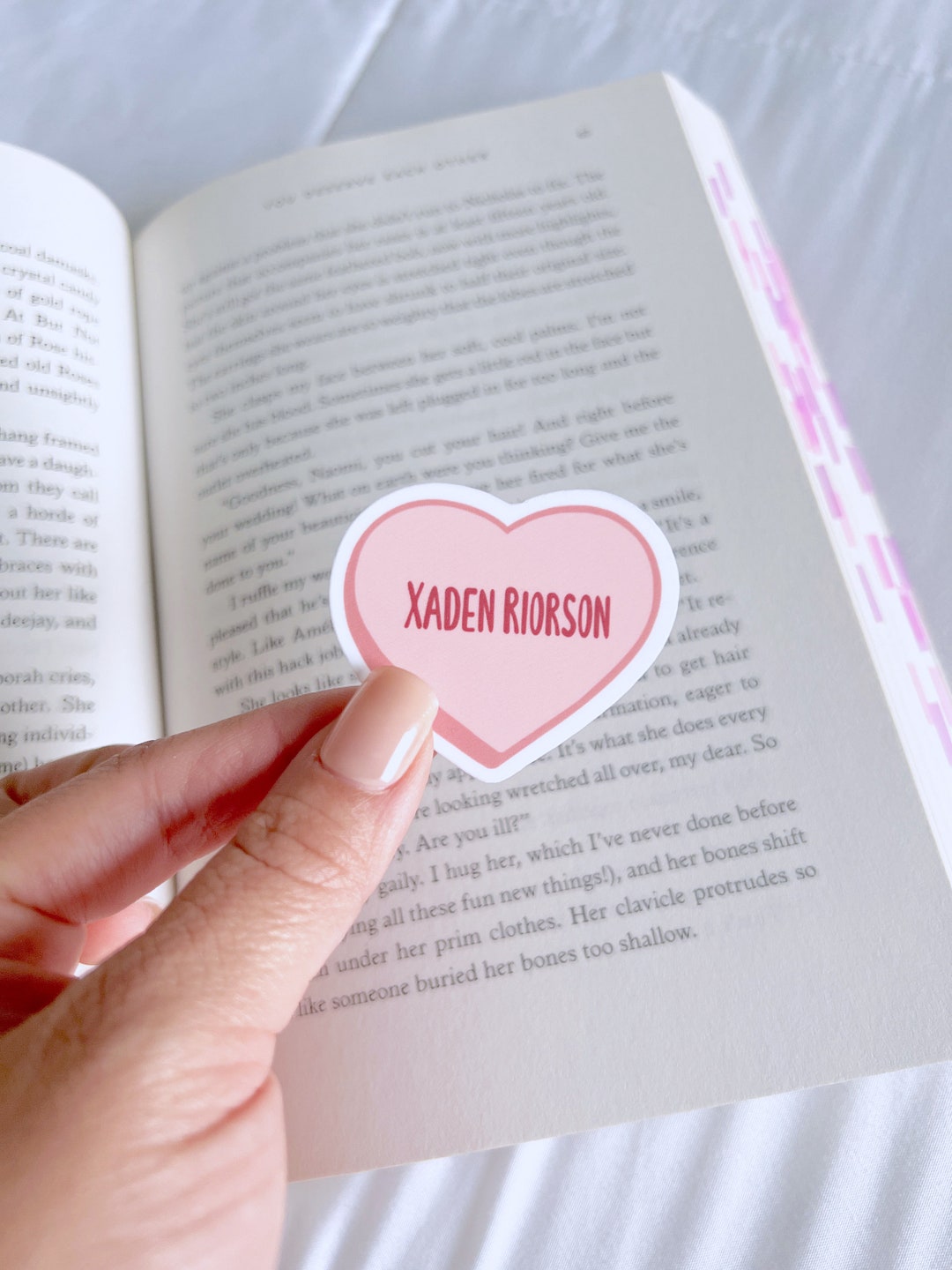 Book Boyfriend Heart Sticker | Xaden Riorson - Etsy