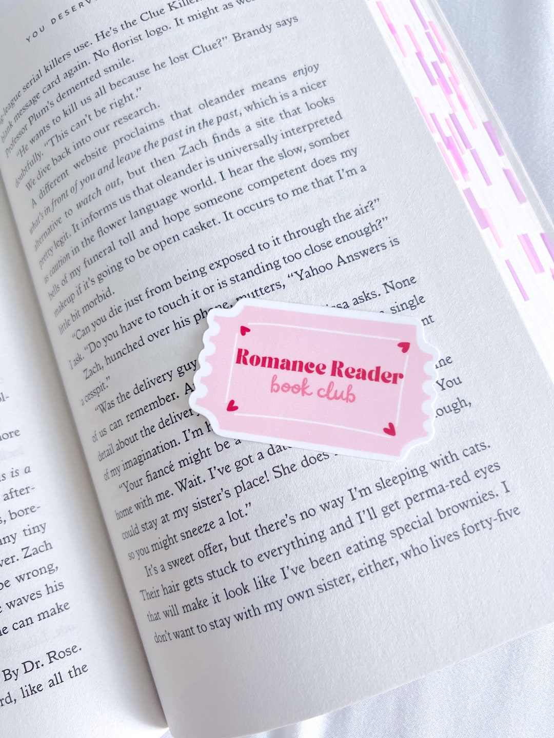 Romance Book Club Ticket Sticker - Etsy