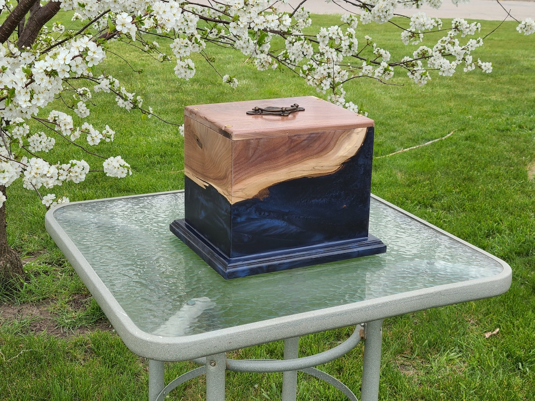River Epoxy Urn Box - Etsy
