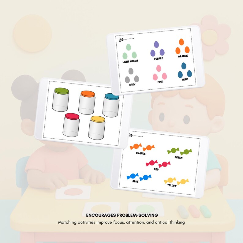 Color Matching | Color Activity | Learning Colors | Toddler, Preschool ...