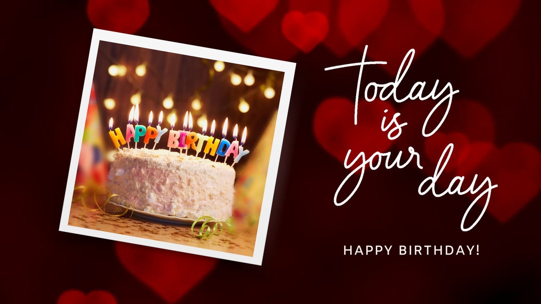 Birthday Video With Cake for a Special Person in Your Life. - Etsy