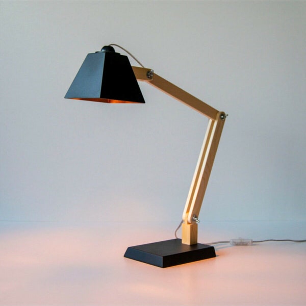 Wood Desk Lamp - Etsy